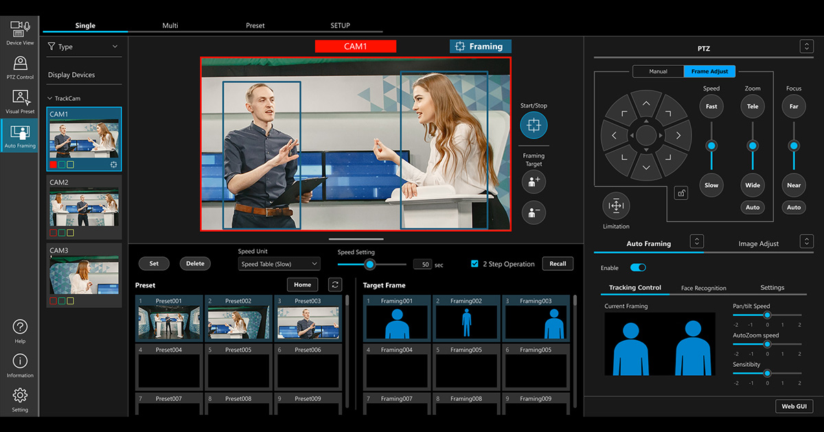 Features | Advanced Auto Framing Software Key | Media Production Suite ...