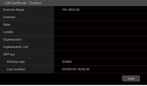 Displaying the web screen | Operating Instructions AK-HC3900G/AK ...