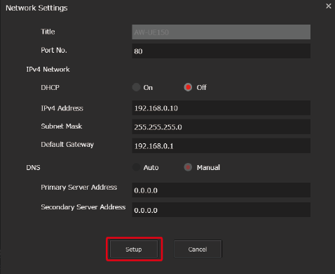 Utilisation de EasyIP Setup Tool Plus pour paramétrer l’appareil | Mode ...
